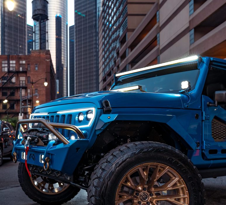 Hydro Blue Jeep Wrangler - MICHIGAN PREMIER AUTO